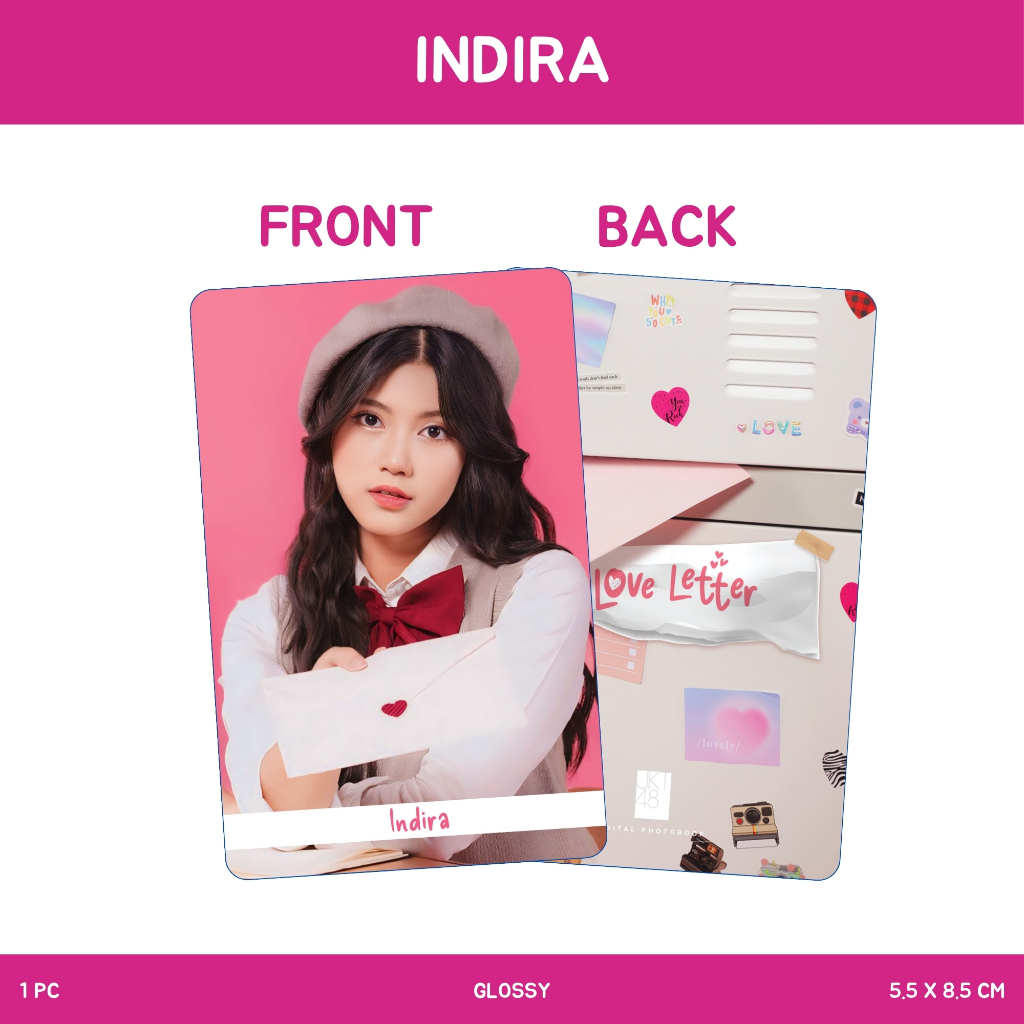Jual PHOTOCARD JKT48 LOVE LETTER 2SISI (HARGA 1 PCS + LAMINASI 2 SISI) JPOP CARDS IDOL ...