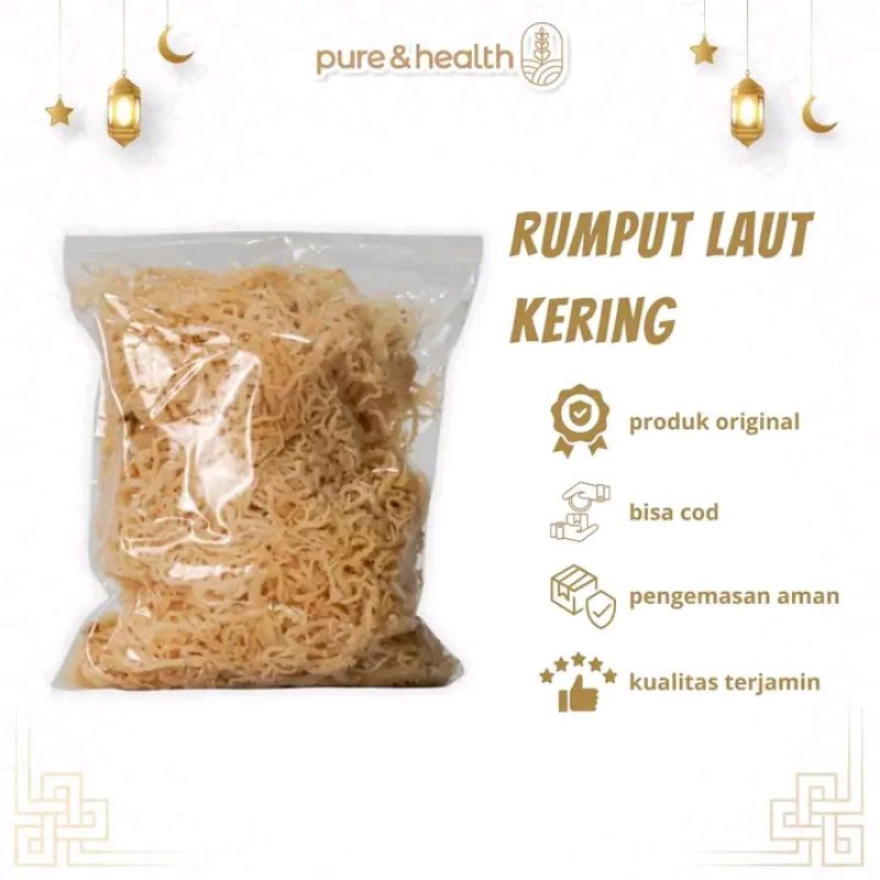 Jual rumput laut kering spinosium kemasan 1kg halal/bisa cod | Shopee ...