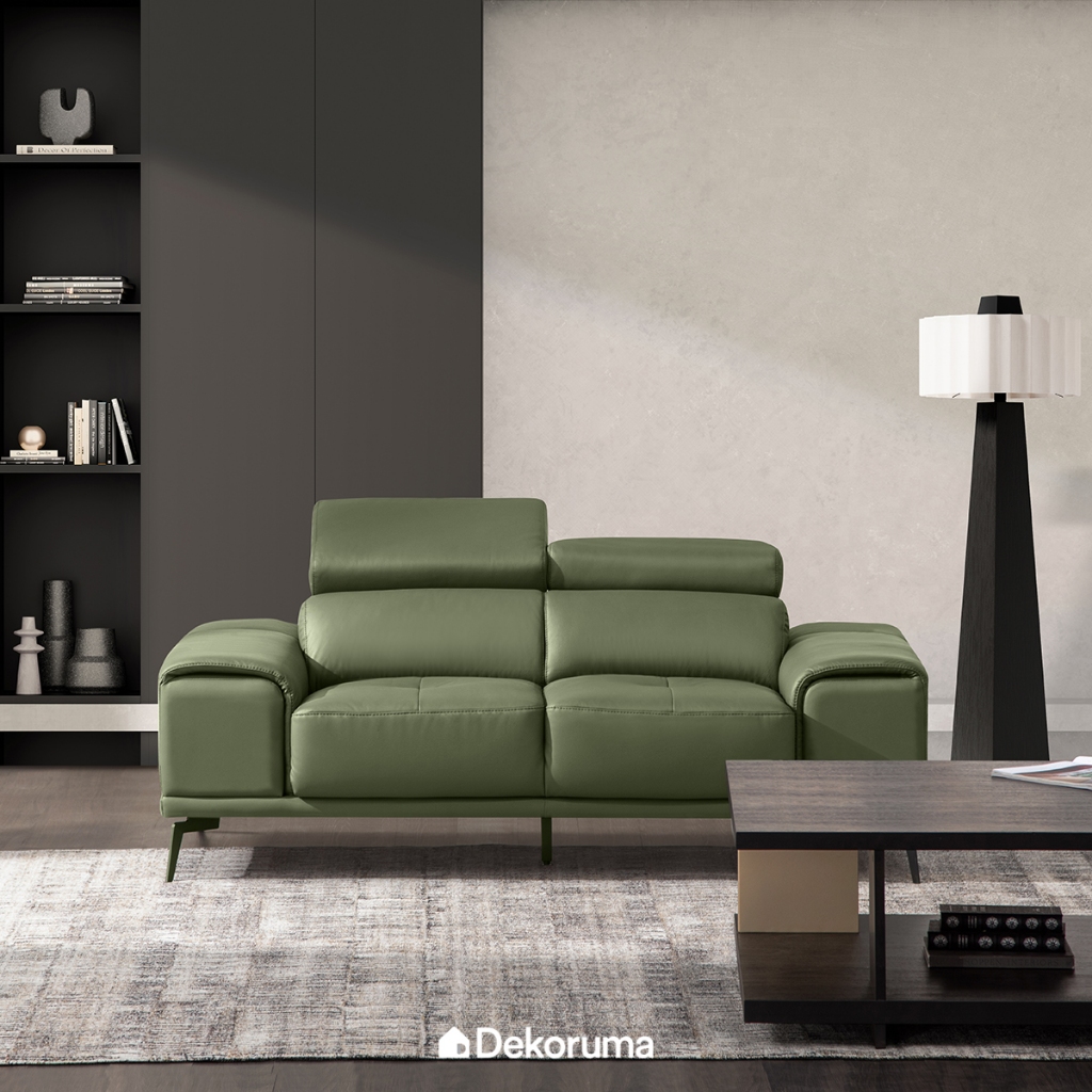 Jual Dekoruma Tenzo LENNOX Sofa 2 Dudukan - Hijau / Sofa Minimalis 2 Seater | Shopee Indonesia