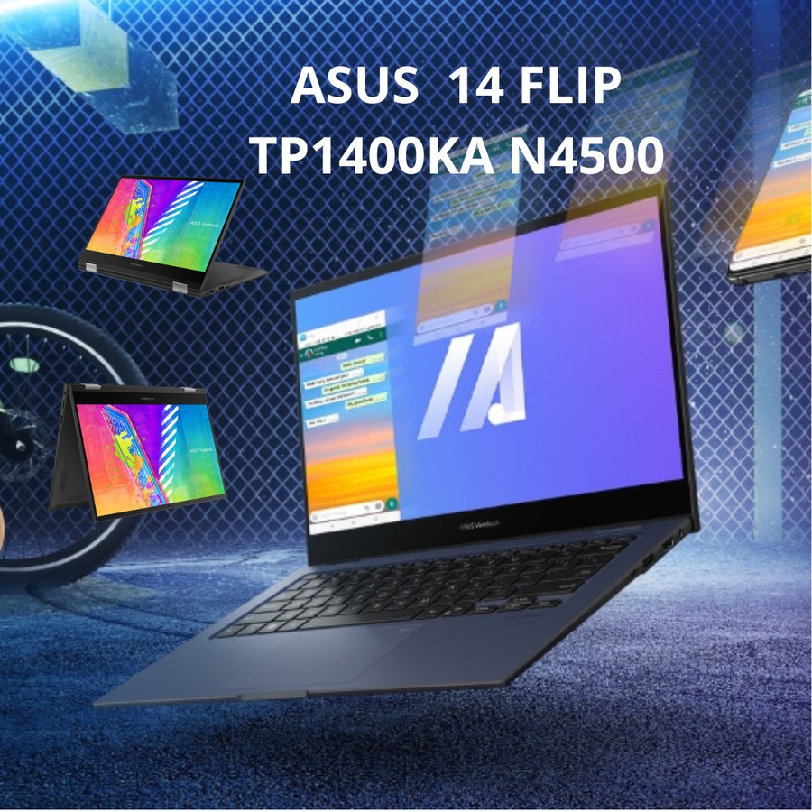 Jual ASUS VIVOBOOK GO 14 FLIP TP1400KA N4500 8GB 512GB 14" TOUCH OHS ...