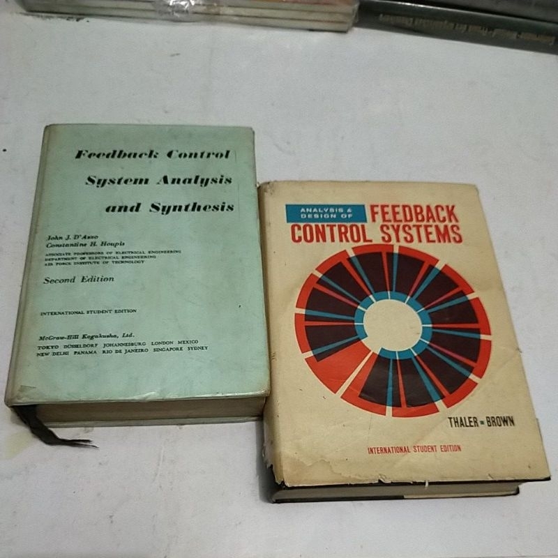 Jual ORIGINAL ANALYSIS AND DESIGN OF FEEDBACK CONTROL SYSTEMS - Thaler - Brown / FEEDBACK ...