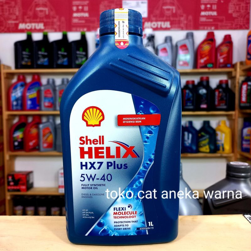 Jual SHELL HELIX HX7 5W 40 OLI MESIN 1 LITER FULL SYNTHETIC SN PLUS ...