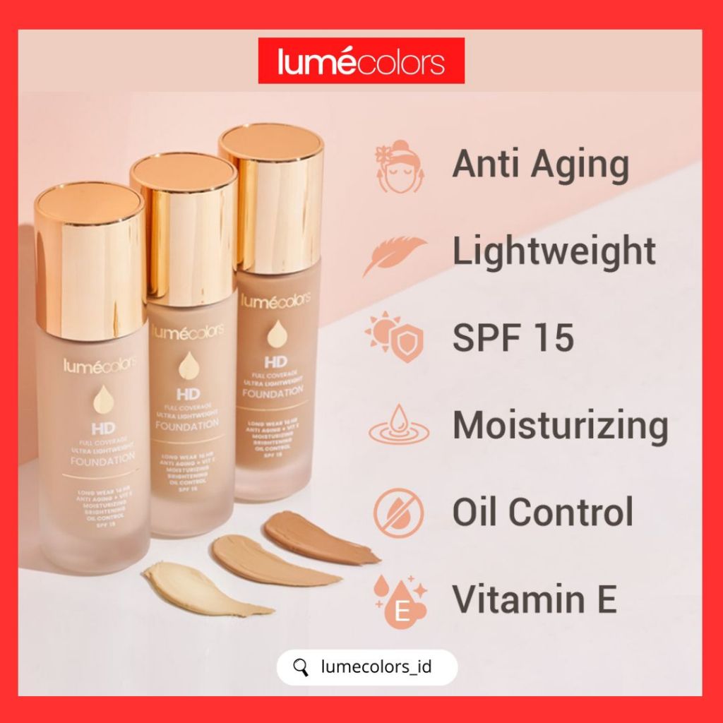 Jual Lumecolors Foundation Lumecolor Foundation Lume Foundation SPF 15 ...