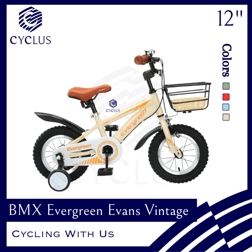 Jual Sepeda Anak BMX Evergreen Evans Evan 2.0 D23 Terbaru 12 inch BISA ...