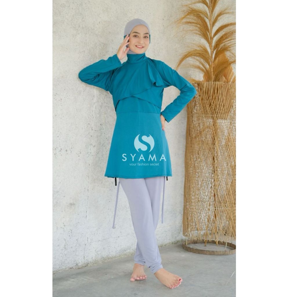 Jual BAJU RENANG MUSLIMAH SETELAN SHERINA FULL SET HIJAB | Shopee Indonesia