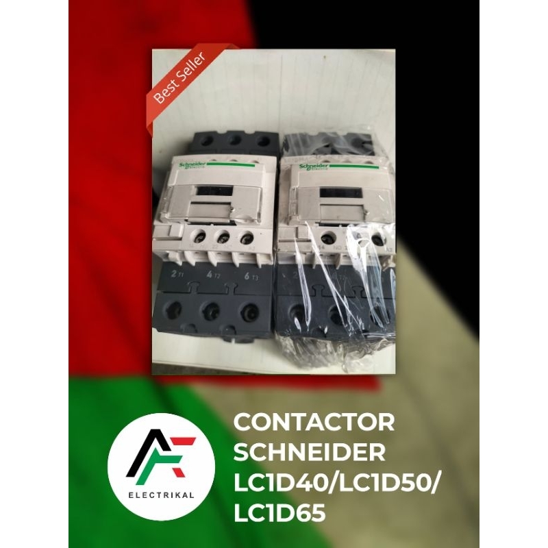 Jual CONTACTOR SCHNEIDER LC1D40/LC1D50/LC1D65 220V ORIGINAL | Shopee ...