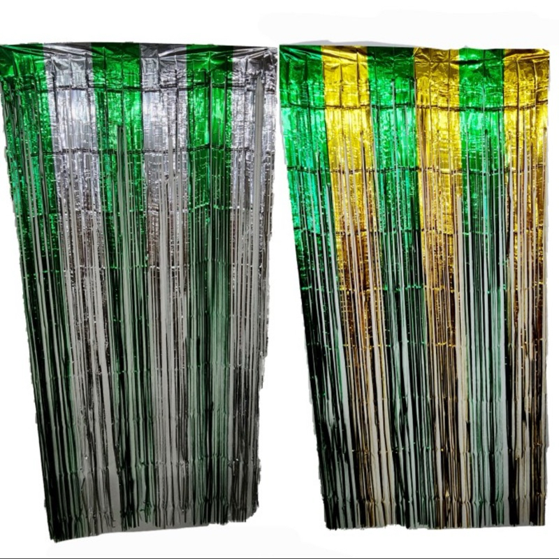 Jual TIRAI BACKDROP RAMADHAN KUNING HIJAU BALON FOIL KETUPAT EID ...