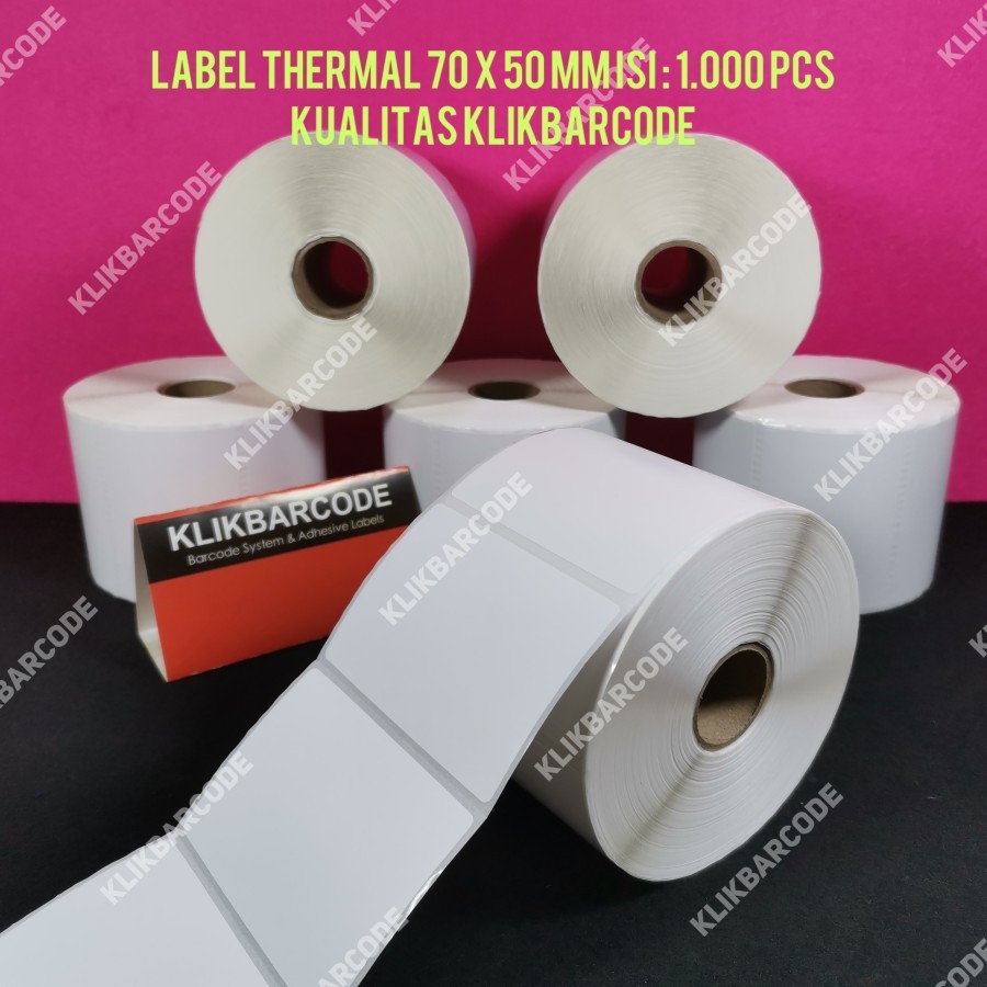 Jual LABEL DIRECT ETIKET THERMAL 70X50 ISI 1000PCS STIKER BARCODE ...
