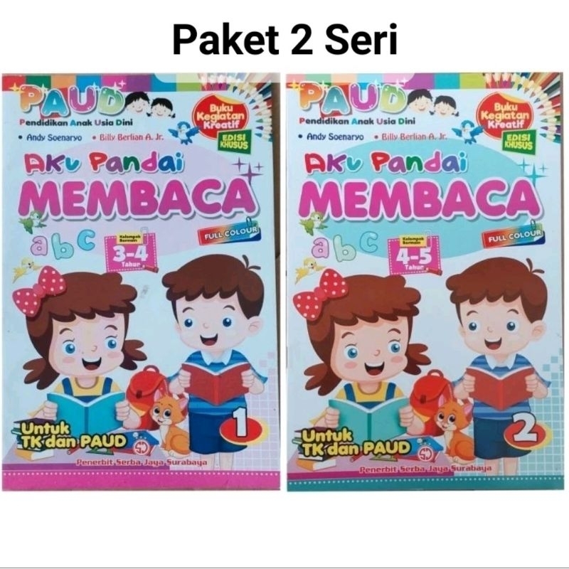 Jual Buku PAUD Pandai Membaca (2 Buku) || Paket 2 Buku Pandai Membaca ...