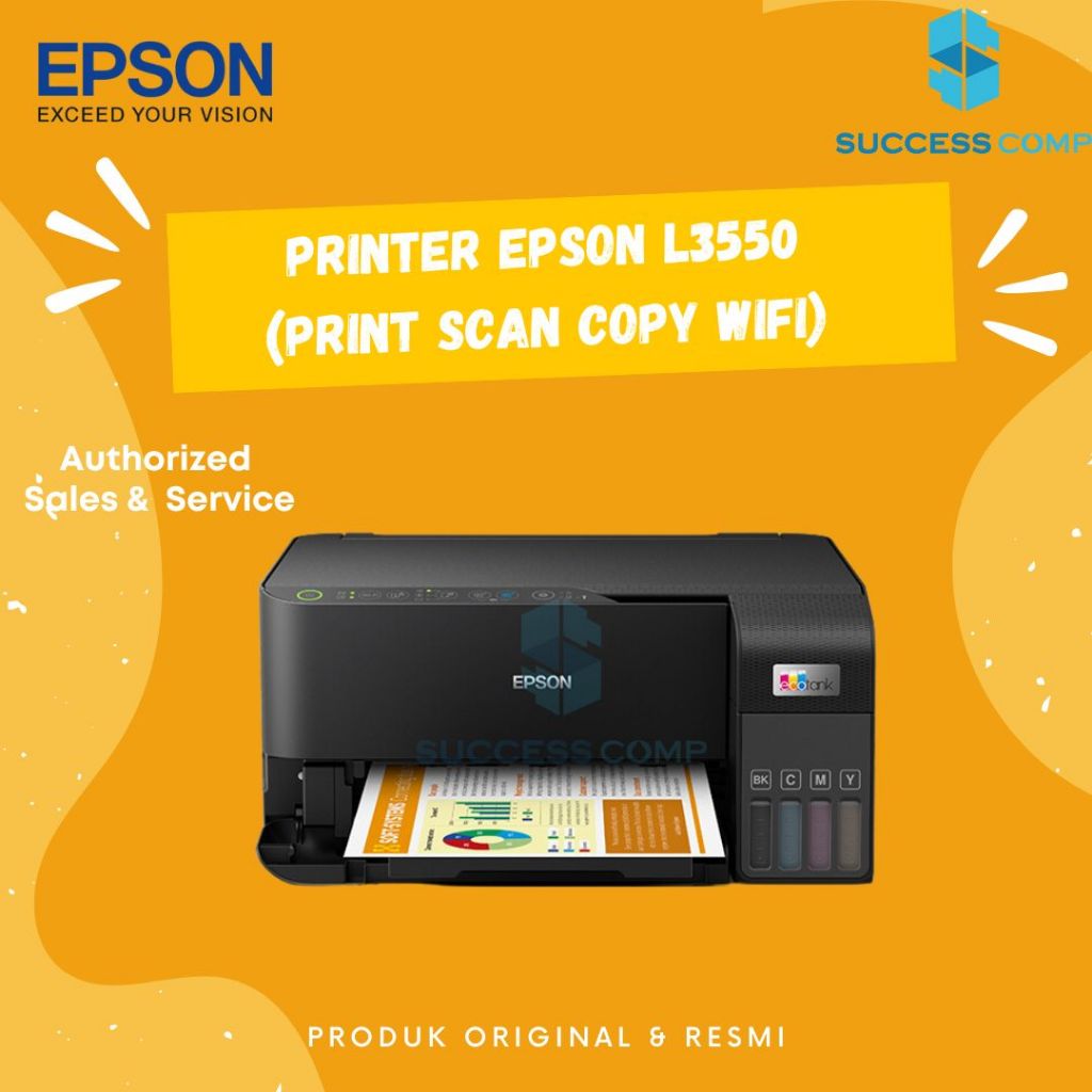 Jual Printer Epson L3550 Multifungsi Print Scan Copy Wireless Ink Tank | Shopee Indonesia