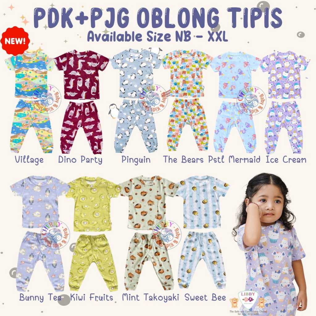 Jual Libby Setelan Oblong TIPIS NB-XXL Setelan Pendek Panjang Giggles ... Jual Libby Setelan Oblong TIPIS NB-XXL Setelan Pendek Panjang Giggles ...