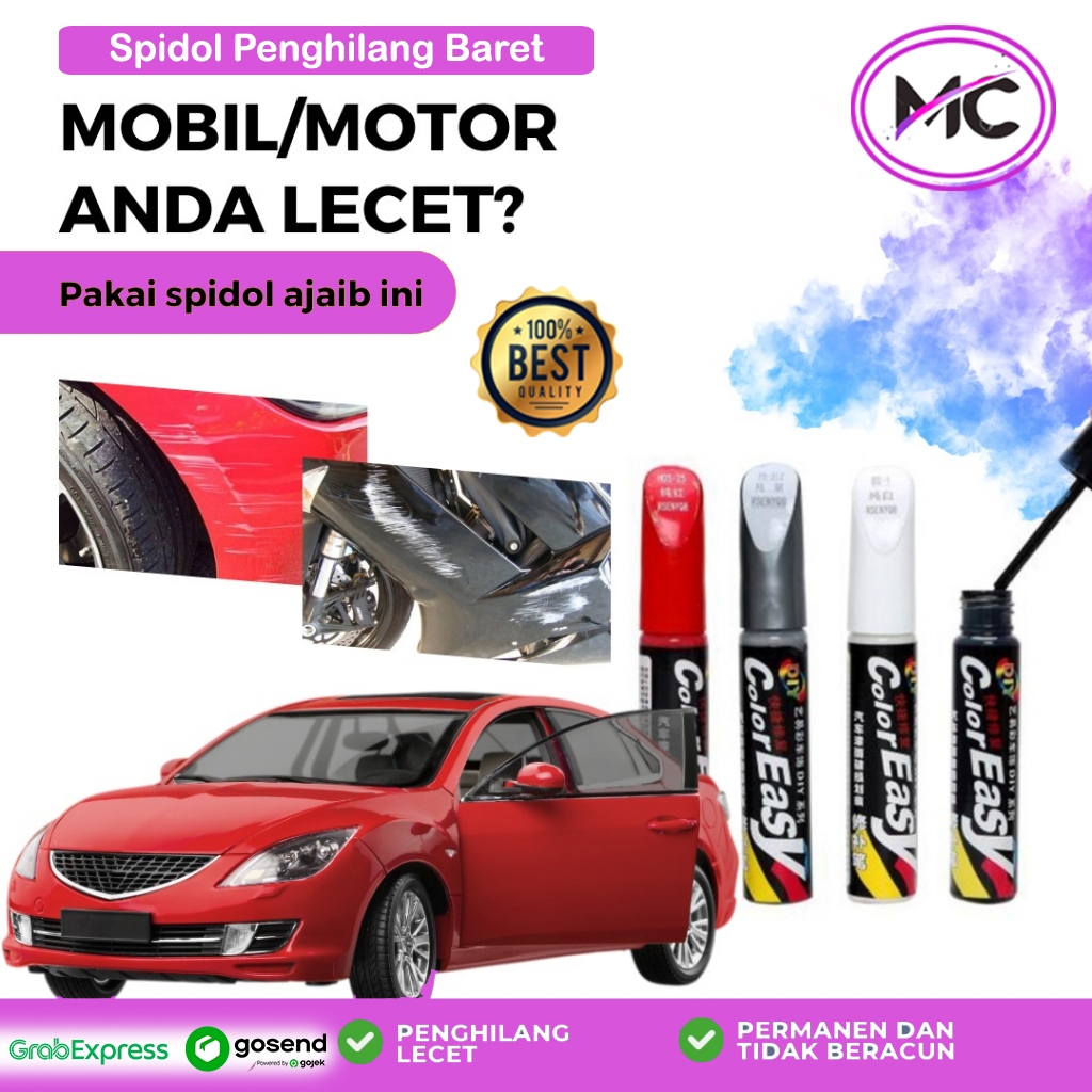 Jual Spidol Penghilang Baret Body Mobil Mobil Warna Hitam Putih SIlver ...