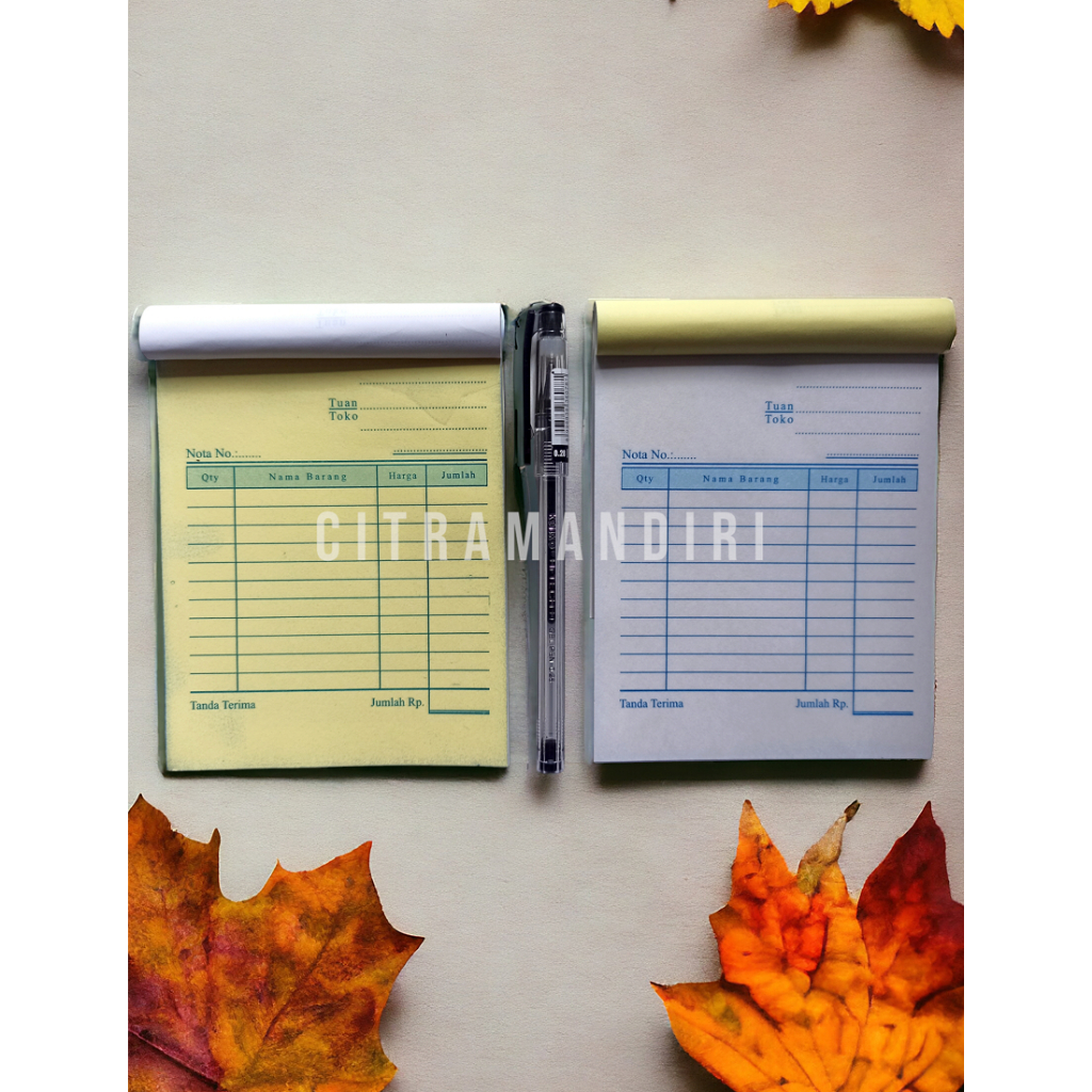 Jual NOTA KONTAN 2 PLY, NOTA 2 PLY, UKURAN 10 X 13,5 CM, NOTA KECIL ...