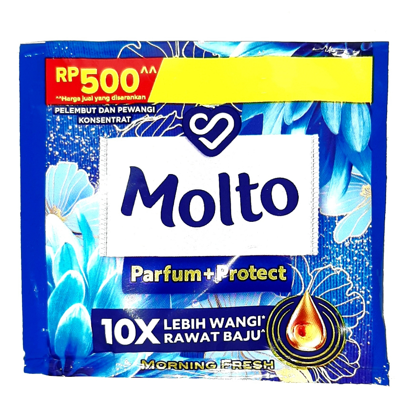 Jual MOLTO PELEMBUT DAN PEWANGI PAKAIAN 9ml SOFTENER HILANGKAN 7 BAU ...