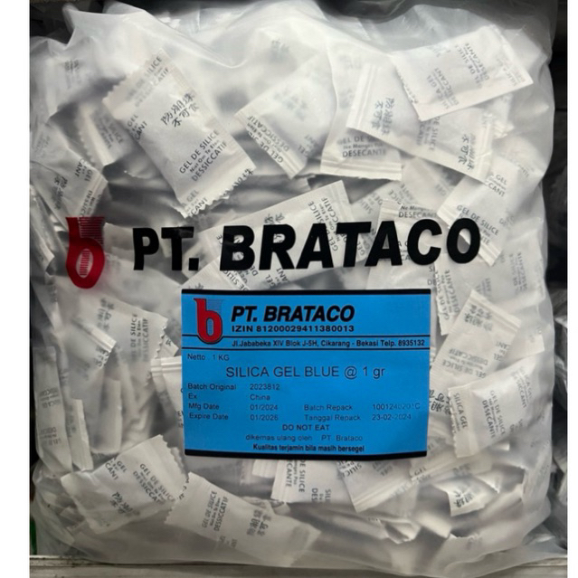 Jual Silica Gel Brataco Kemasan per 1kg | Shopee Indonesia