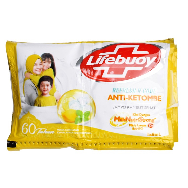 Jual LIFEBUOY SHAMPOO 1 RENCENG ISI 12 SACHET 9ml HITAM KUAT BERKILAU ...