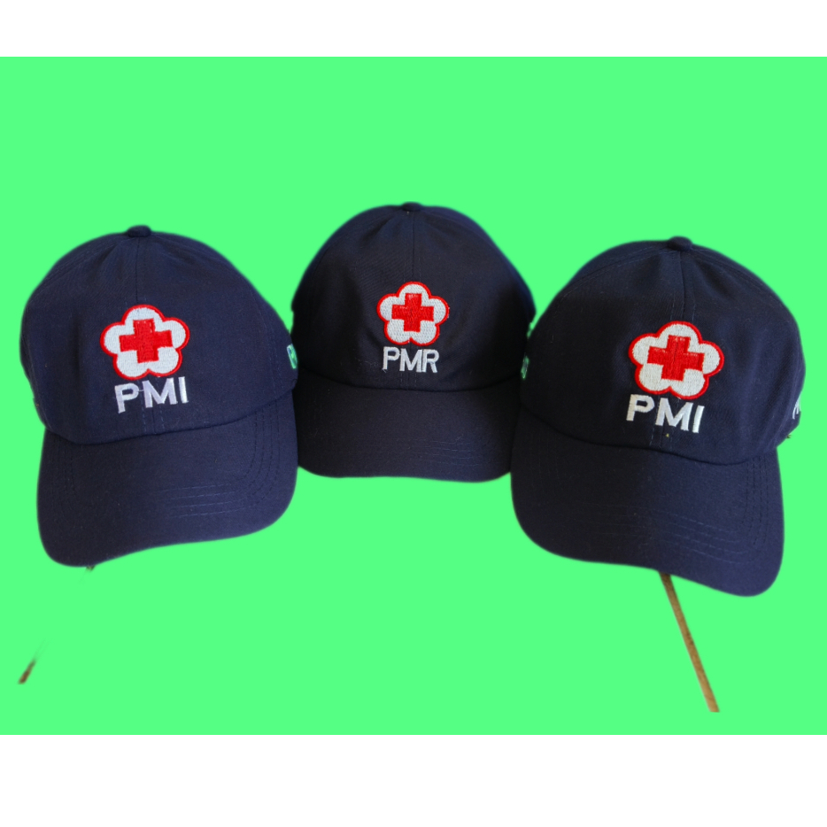 Jual Topi PMI PMR navy / topi lapangan PMI PMR | Shopee Indonesia