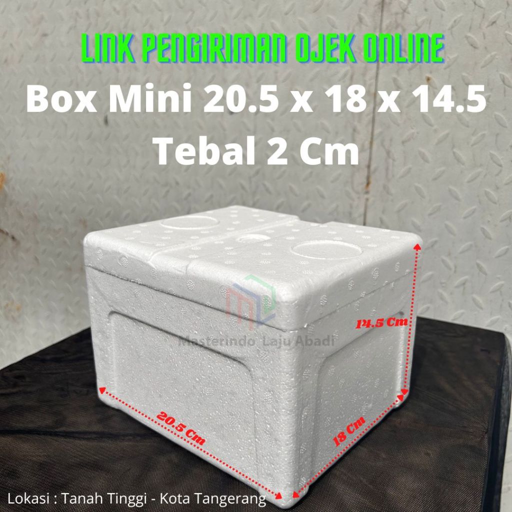 Jual Styrofoam Box MINI 20x18x15 Cm (Khusus GRAB & GOJEK) | Shopee ...