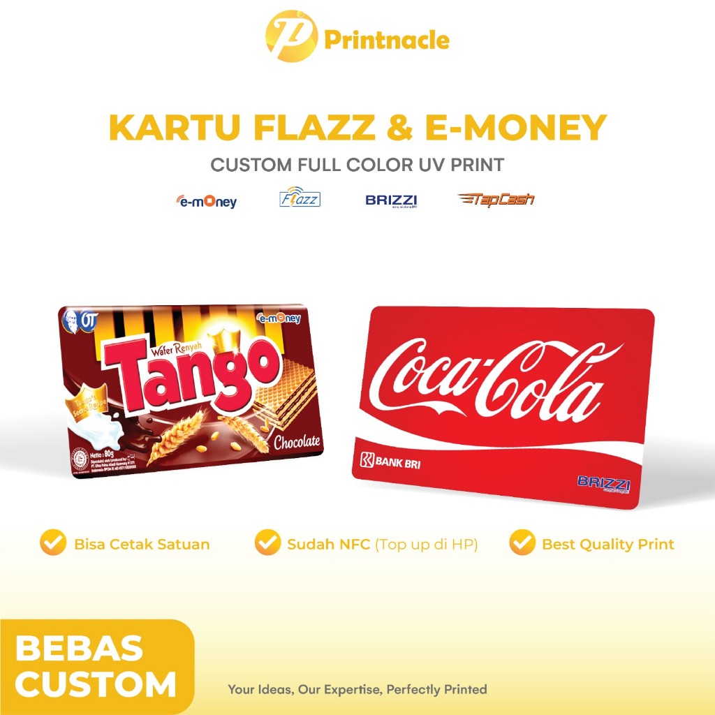 Jual Custom Kartu Etoll Emoney Flazz Brizzi Tapcash Tema Snack Warung ...