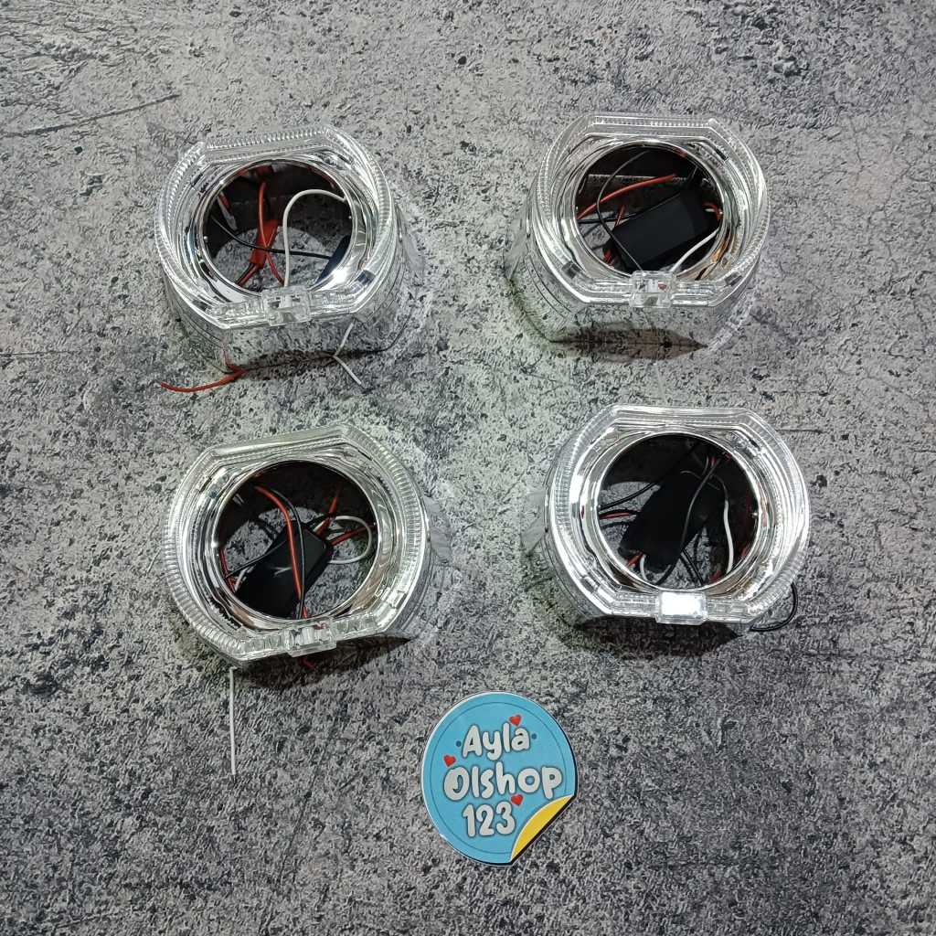Jual Shround angel eyes biled projector tipe BMW full 2.5 inch dc 12v ...