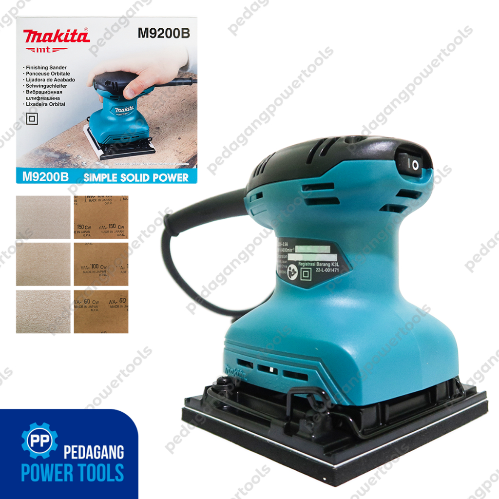 Jual MAKITA M9200B Mesin Amplas Kayu Listrik Kotak Persegi Sheet Sander ...