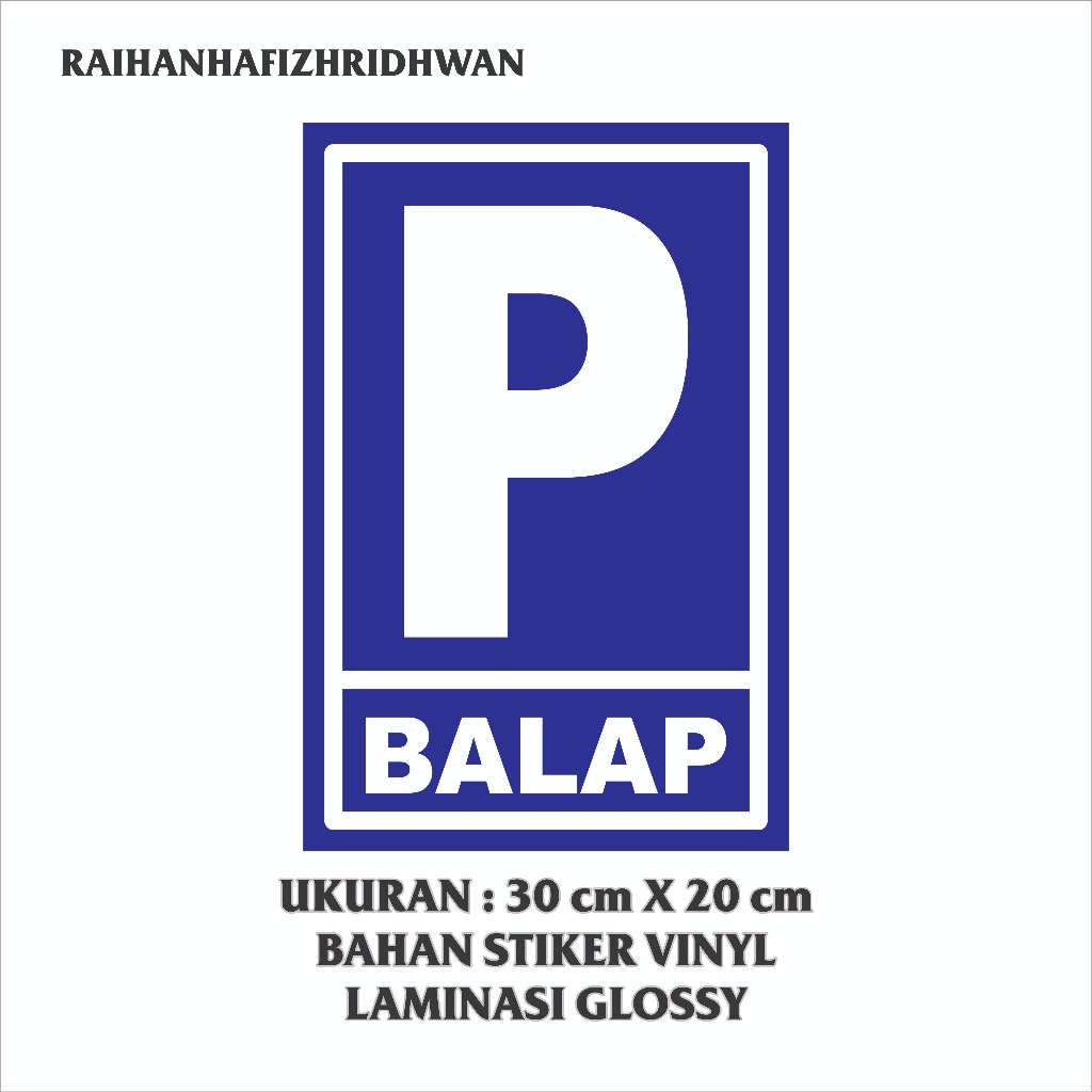 Jual STIKER / STIKER P BALAP / STIKER BALAP / P BALAP / STIKER LOGO ...