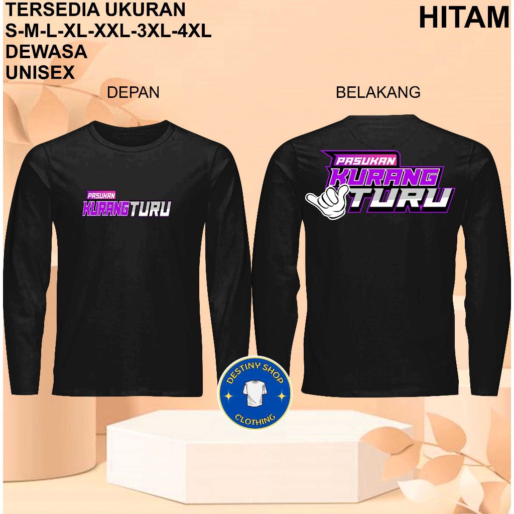 Jual PASUKAN TURU UNGU PJG Pakain Pria Atasan T-shirt Kaos Gambar dan ...