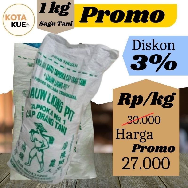 Jual Sagu tani tepung tapioka 1kg kemasan repack | Shopee Indonesia