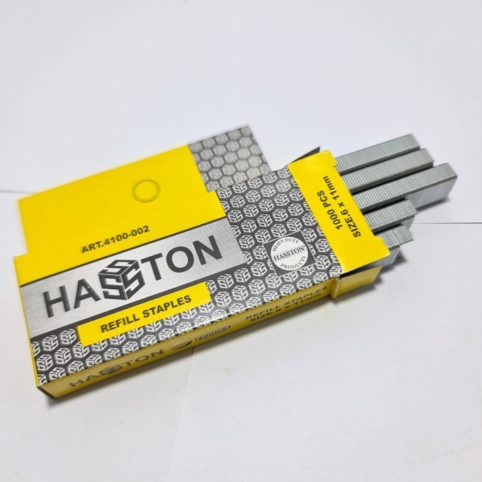 Jual Isi Staples 6 MM HASSTON / ISI PAKU Gun TACKER HEKTER Tembak Good ...