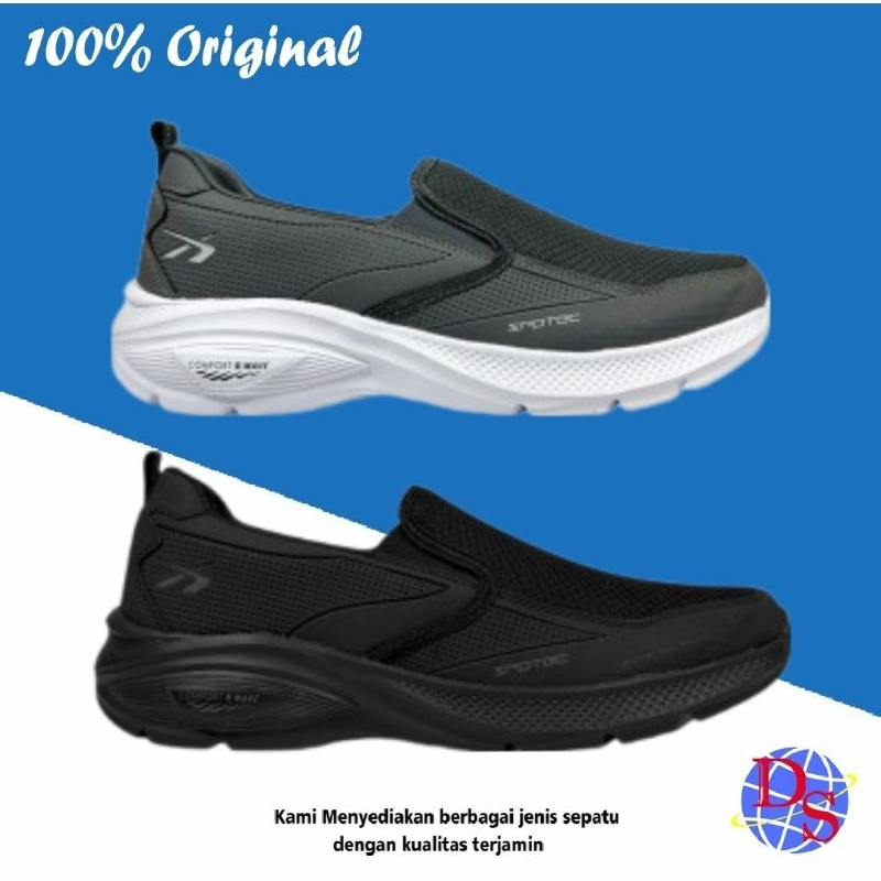 Jual SPOTEC/ONYX/HITAM-HITAM/ABU TUA PUTIH/SLIP ON/SEPATU SLIP ON ...