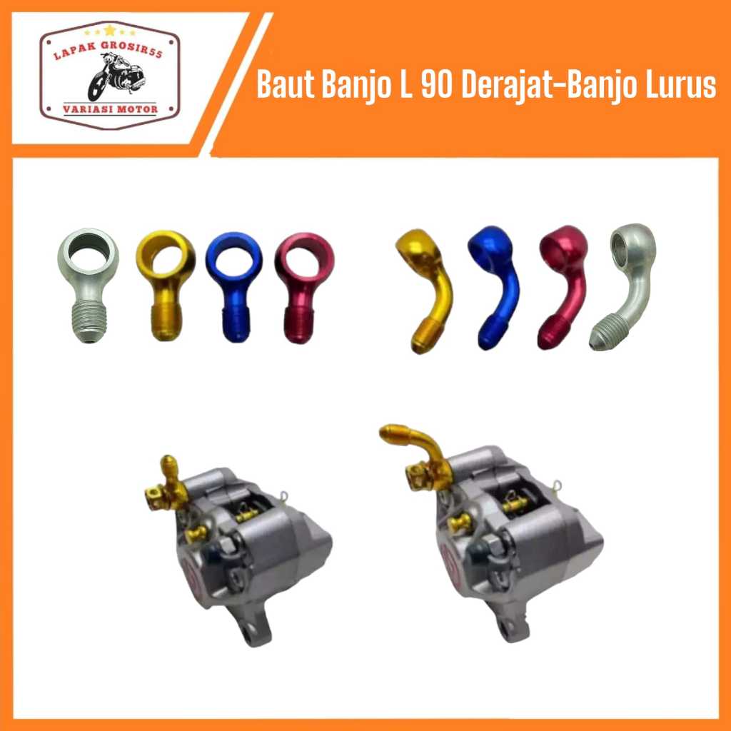 Jual Banjo 90 derajat baut Banjo selang rem Banjo L dan Banjo Lurus ...