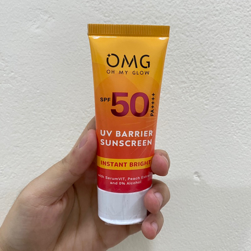 Jual OMG UV BARRIER SUNSCREEN SPF 50 PA++++ Instant Bright 25ml ...