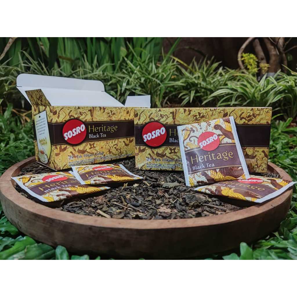Jual Teh Sosro Heritage Teh celup Black Tea 25kantong Teh | Shopee ...
