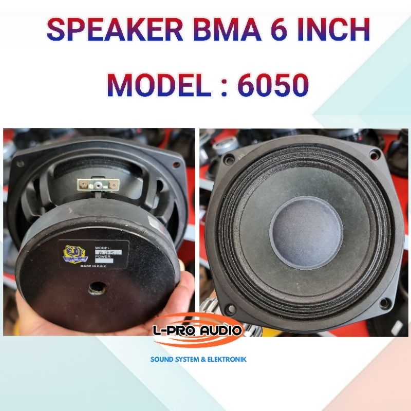 Jual Speaker BMA 6 inch model 6050 coil 2 inch | Shopee Indonesia