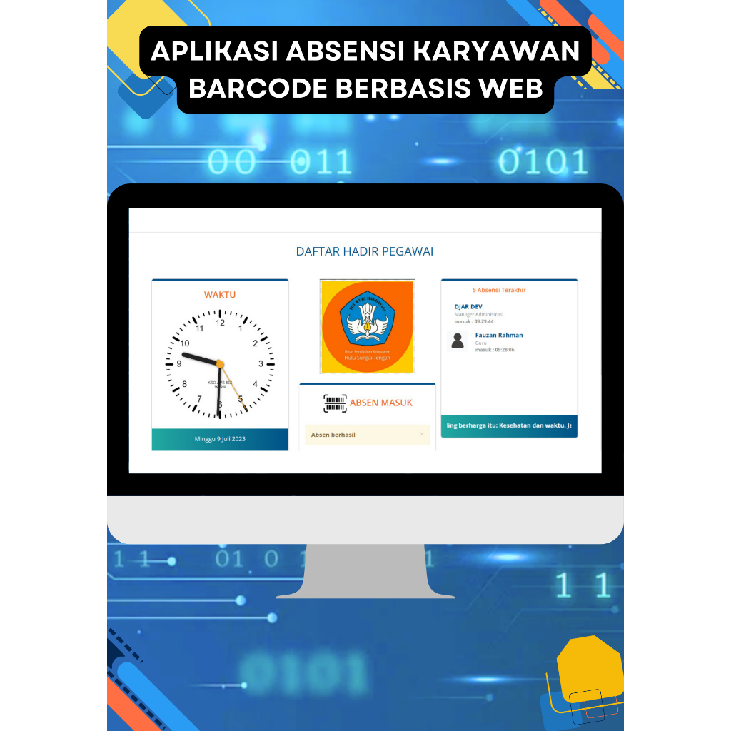 Jual Aplikasi Absensi Karyawan Barcode Berbasis Web | Shopee Indonesia