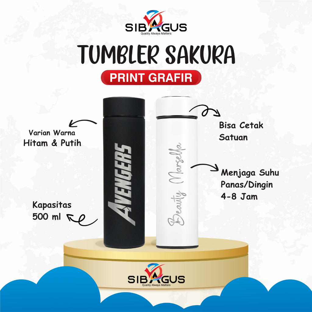 Jual Tumbler Sakura Custom Desain Metode Cetak Grafir | Tumbler Sakura ...