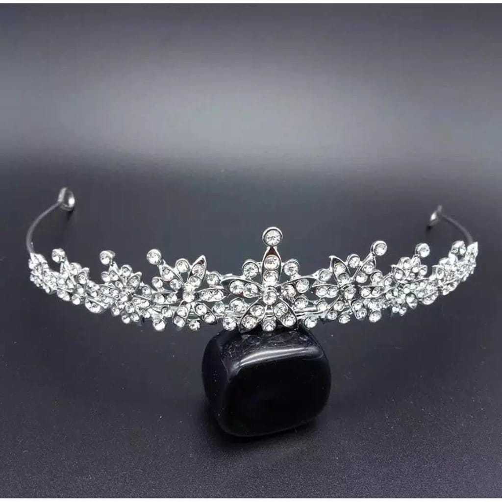 Jual Mahkota Wisuda / Akad Murah - Silver Crown Simple - Wedding Crown ...