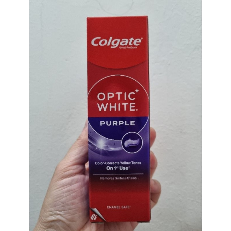Jual NEW COLGATE toothpaste Optic White PURPLE pasta gigi odol UNGU ...