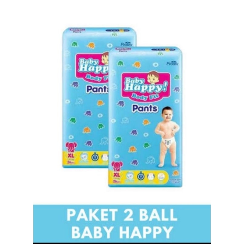 Jual Baby happy pants S38+2 L28 M32 XL26 XXL24 popok celana sekali pakai | Shopee Indonesia