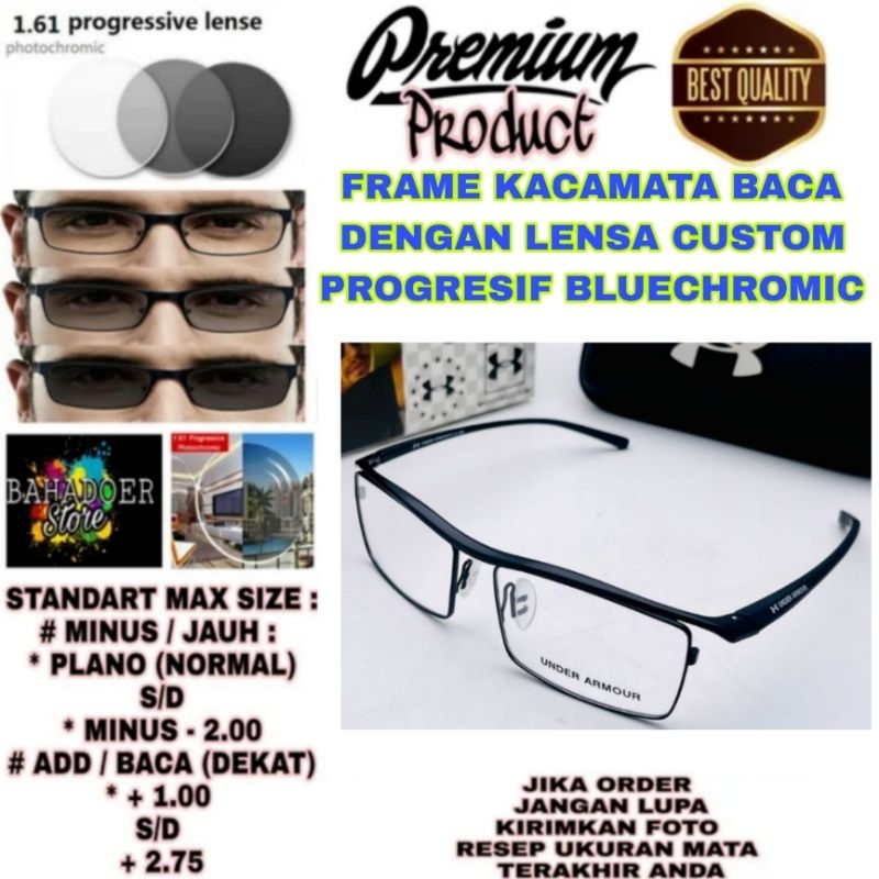 Jual FRAME KACAMATA BACA UA5009G DENGAN LENSA CUSTOM PROGRESIF ...