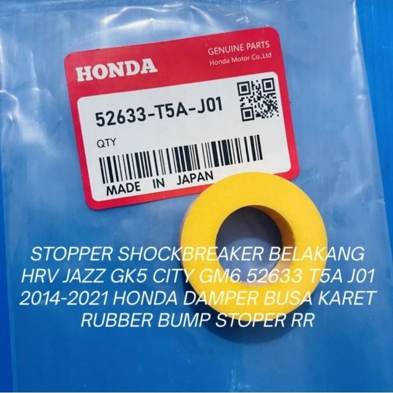 Jual STOPPER SHOCKBREAKER BELAKANG HRV JAZZ GK5 CITY GM6 52633 T5A J01 ...