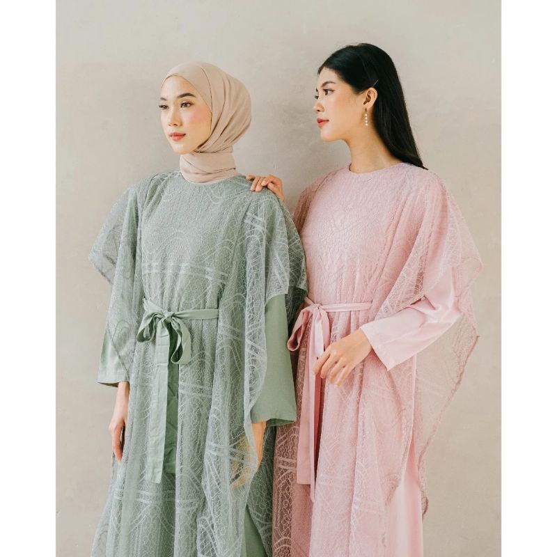 Jual ALYSSA KAFTAN | BAJU LEBARAN | DRESS | GAMIS #byruby | Shopee Indonesia