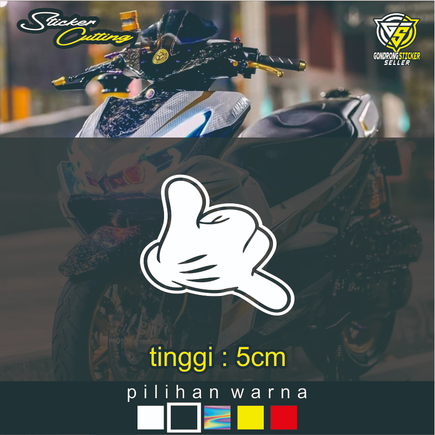 Jual Stiker Cutting middle finger animasi lucu - Stiker animasi tangan ...