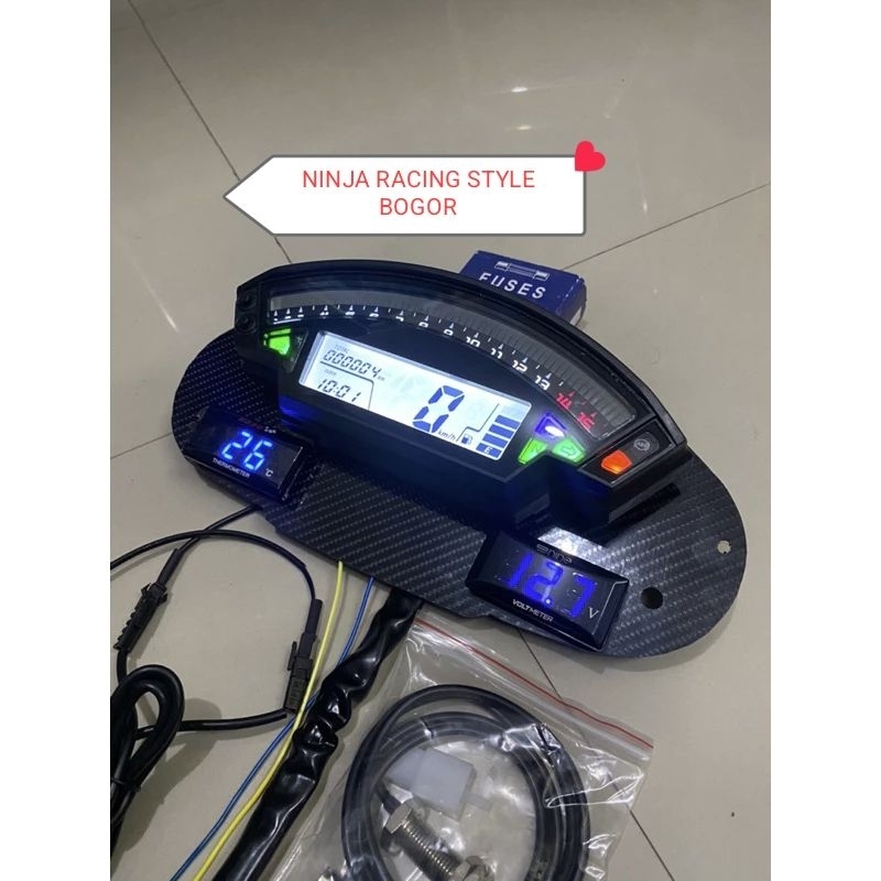 Jual SPEEDOMETER DIGITAL MODEL ZX10R PNP NINJA 250 KARBU | Shopee Indonesia