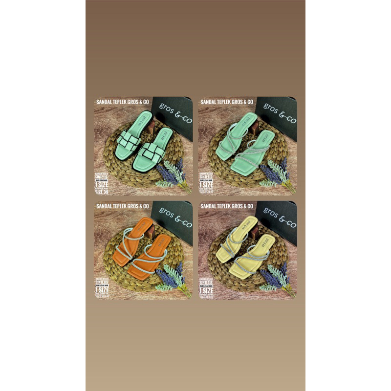 Jual (GITA BRANDED) SANDAL SLOP GLORY DIAMON KECE | Shopee Indonesia