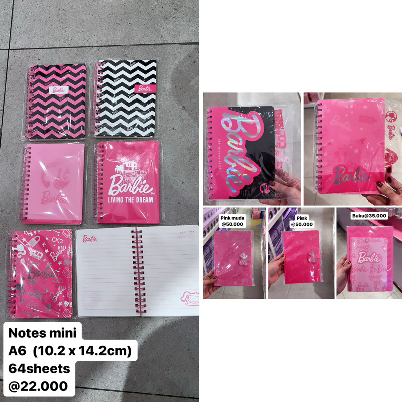 Jual Buku agenda Miniso Barbie | NoteBook Barbie Miniso X barbie ...