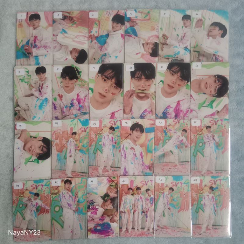 Jual (Beli 3 gratis 1) Photocard Official Booklet/ Konsep Seventeen Face The Sun carver (Mingyu ...