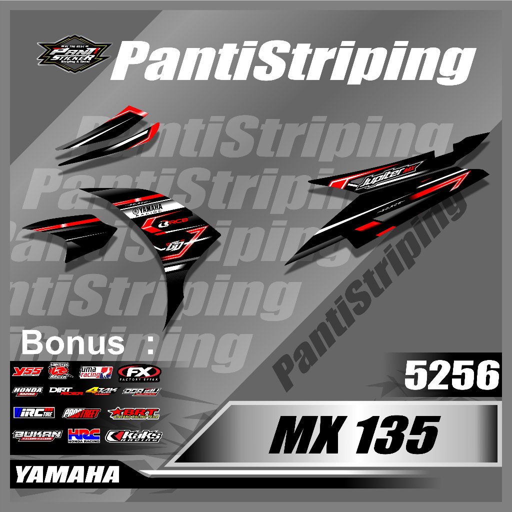 Jual Sticker Striping Motor Yamaha Mx 135 Full Body Variasi full ...