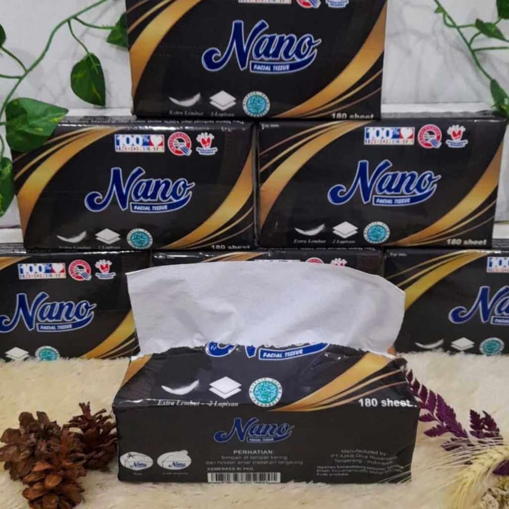 Jual NANO FACIAL TISSUE EXTRA LEMBUT 2ply 180 SHEETS / TISU LEMBUT ...