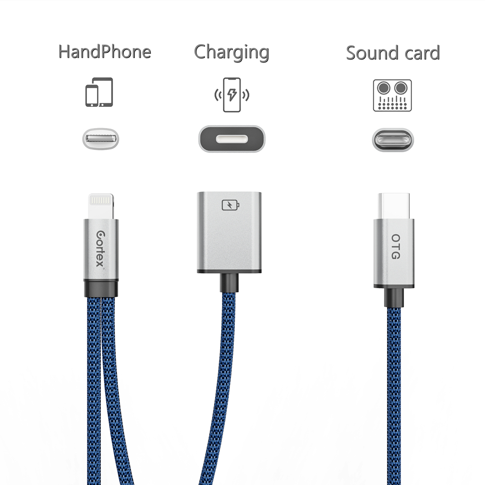 Jual Cortex Power - MH353 Kabel OTG Soundcard to iPhone Lightning With ...